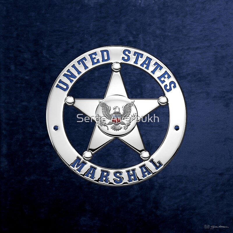 "U.S. Marshals Service - USMS Badge over Blue Velvet" by Serge Averbukh ...