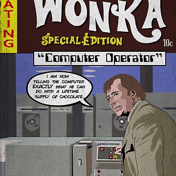 "Wonka Computer Operator" Poster for Sale by Wanderdreaming | Redbubble