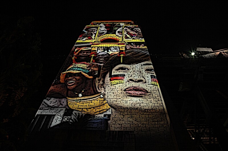 "Faces On A Pylon,Sydney,Australia" by muz2142 | Redbubble