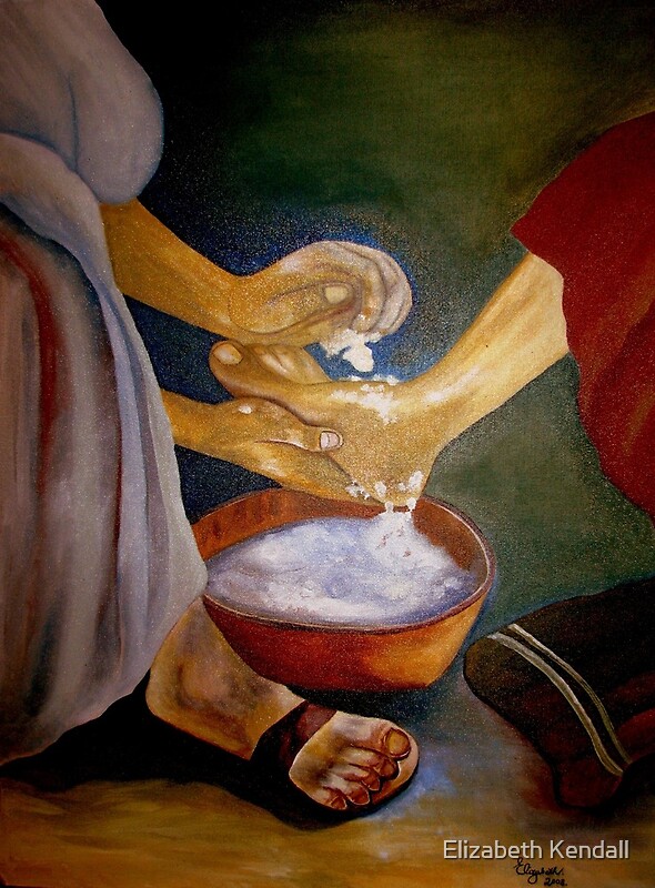 "Foot-washing" by Elizabeth Kendall | Redbubble