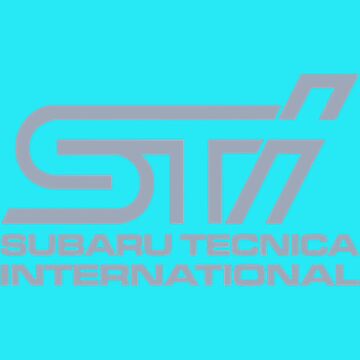 "SUBARU STI GREY" Sticker for Sale by KarolinaPisarek | Redbubble