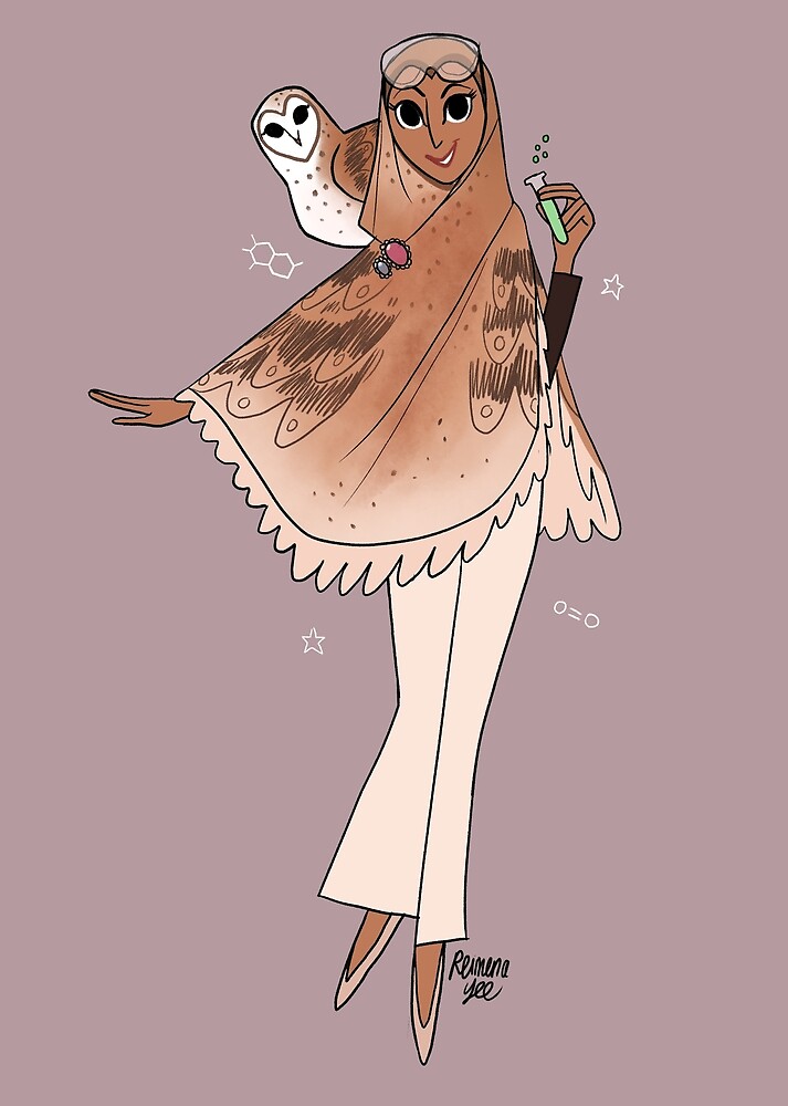 "Owl Girl - Barn Owl" by straungewunder | Redbubble