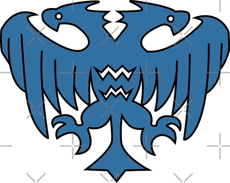 "Rune-Midgarts Coat of Arms (blue version)" by ZeroRaptor | Redbubble