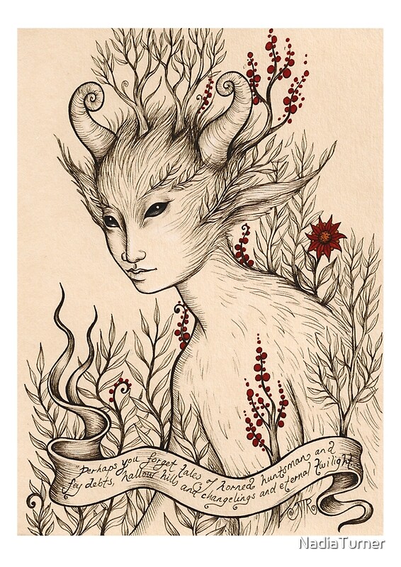 "Fae (Print with white border)" by NadiaTurner | Redbubble