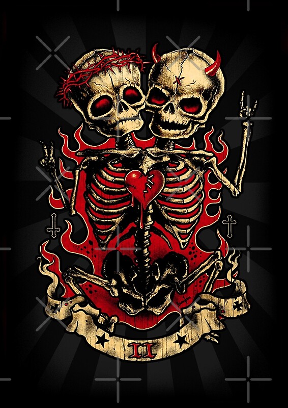 Rockabilly Skull Prints Redbubble