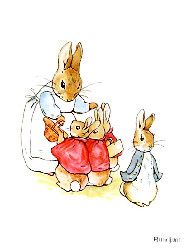 "Peter Rabbit and Family" by Bundjum | Redbubble