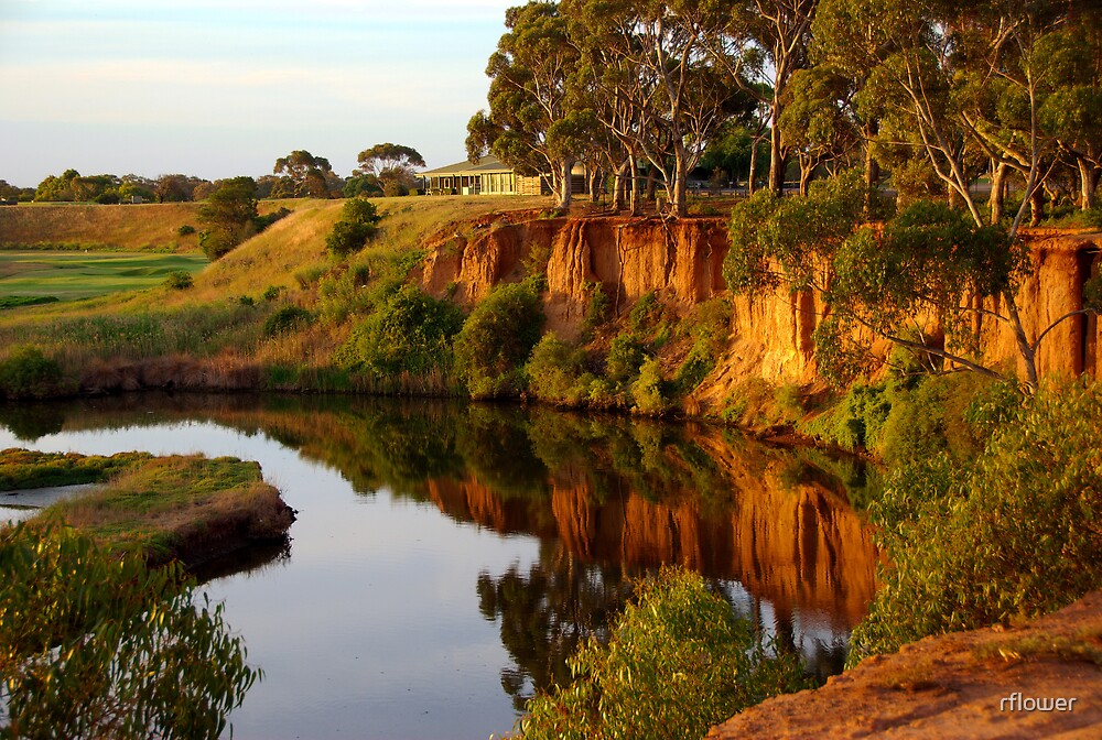 "Cliffs over Werribee River" by rflower | Redbubble