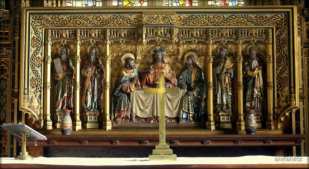 "The Carved Reredos at St. Andrew's Church in Clevedon, England" by ...