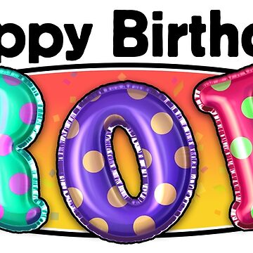 "HAPPY BIRTHDAY ROB" Sticker for Sale by NAMESHOPTAGS | Redbubble