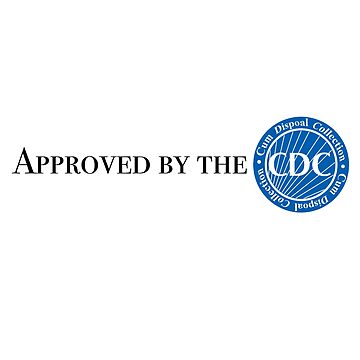 "Approved by the CDC" Sticker for Sale by ElijahBaby | Redbubble