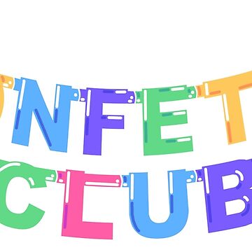"Confetti Club Banner" Essential T-Shirt for Sale by pixielocks | Redbubble