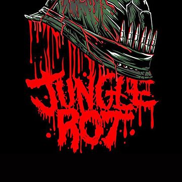 "Red - Jungle Rot T-Shirt" Sticker for Sale by LennartGuenther | Redbubble