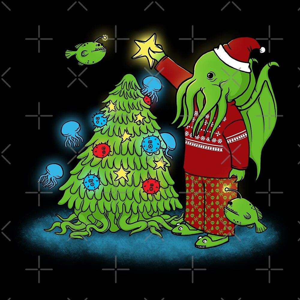 "Cthulhu Christmas" by pigboom | Redbubble
