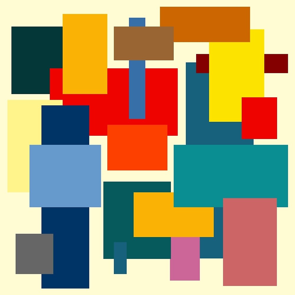 "Color Blocks #1" by Rockett Graphics | Redbubble