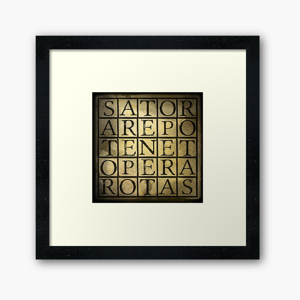 "SATOR Square" Framed Print by s-aldarnay | Redbubble