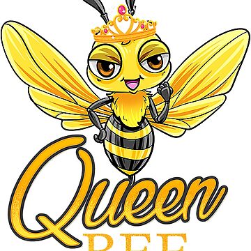 "Queen Bee Crown Women Girls Honey Bee" Art Board Print for Sale by ...