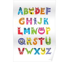 "Alphabet Monsters poster" by Andi Bird | Redbubble