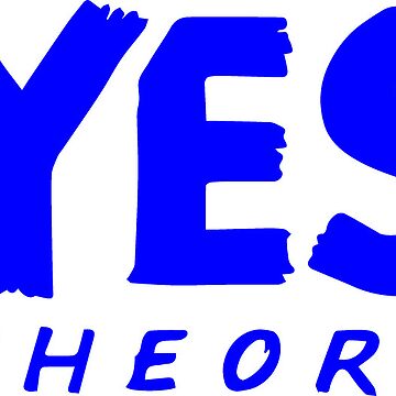 "Yes Theory Blue" Sticker for Sale by Alice Greenland | Redbubble