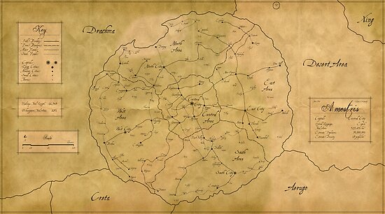 ""Vintage" Map of Amestris" Poster by AatroCity | Redbubble