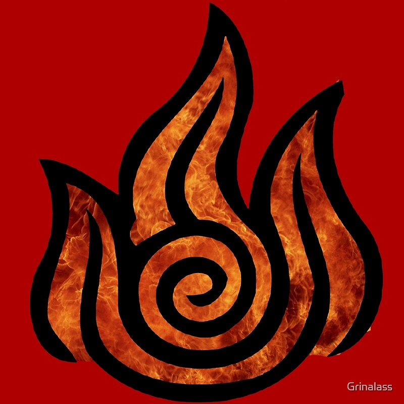 "Firebending - Avatar the Last Airbender" by Grinalass | Redbubble