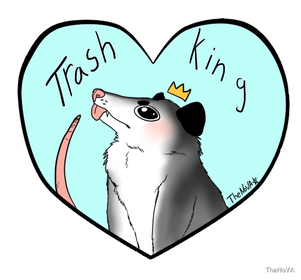 "Royal Trash Opossum (King)" by TheNoVA | Redbubble
