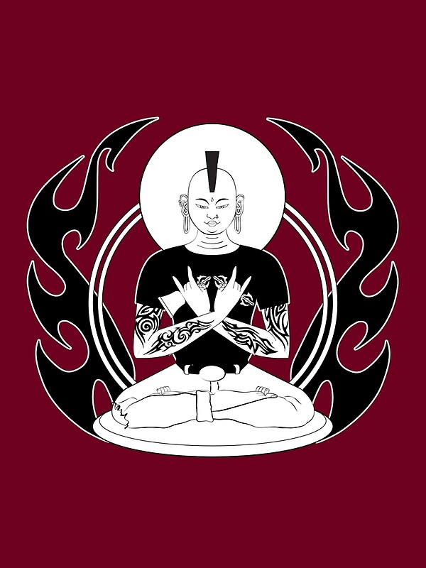 "Punk Rock Buddha - Full body" by TheKamikazen | Redbubble