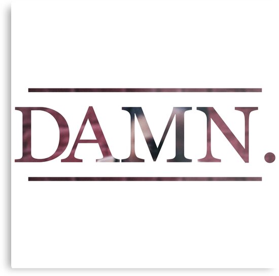 "Kendrick Lamar - DAMN. Stylized Text" Metal Prints by helhol | Redbubble