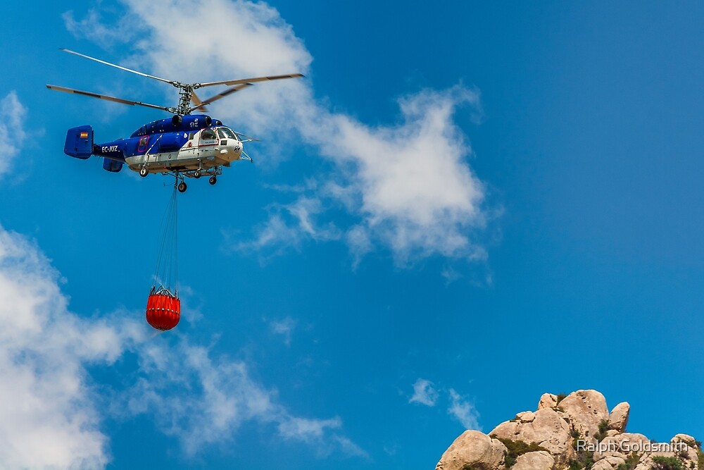 "Flying Firefighter" by Ralph Goldsmith | Redbubble
