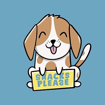 "Snacks Please!" Sticker for Sale by Ashley Castleton | Redbubble