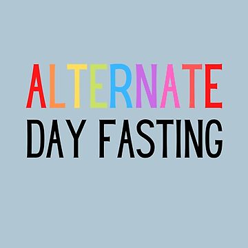 "Colorful Alternate Day Fasting " Sticker for Sale by Lauralori | Redbubble
