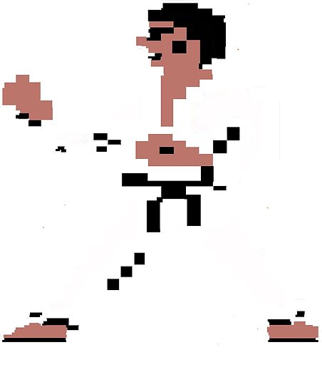 "Karate Kung-Fu Black Belt Pixel Figure Design" Posters by pitstophead ...
