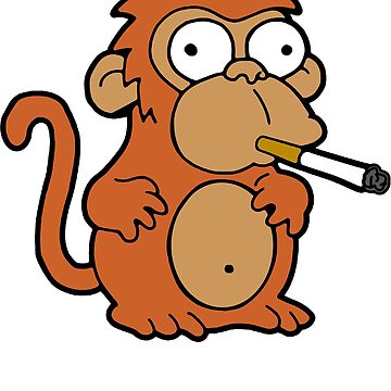 "Needed Gifts Simpsons Lionel Hutz Smoking Monkey" Sticker for Sale by ...