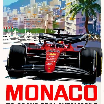 "Monaco GP 2022 Charles Leclerc" Poster for Sale by Speedbirddesign | Redbubble