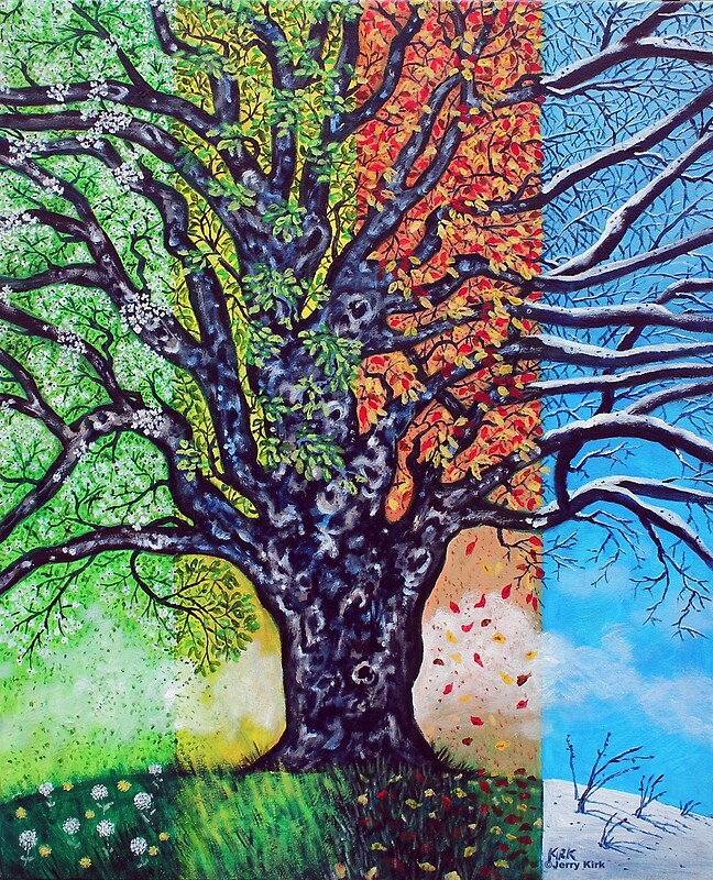"'A TREE FOR ALL SEASONS'" by Jerry Kirk | Redbubble
