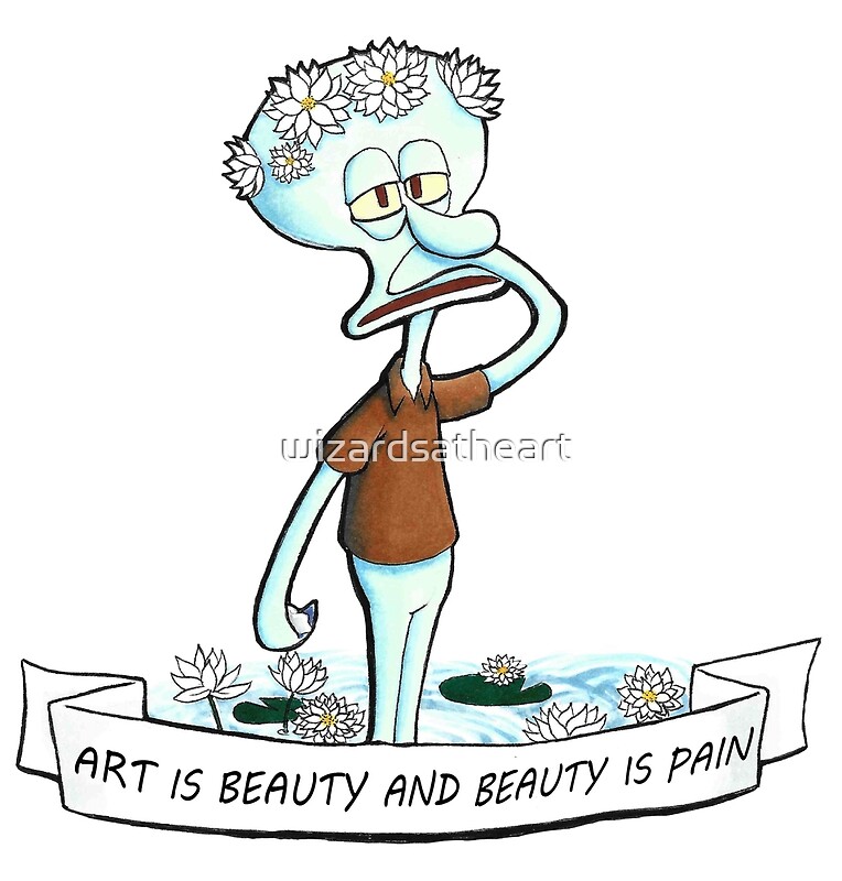 "Spongebob flower crown- Squidward Tentacles" by wizardsatheart | Redbubble