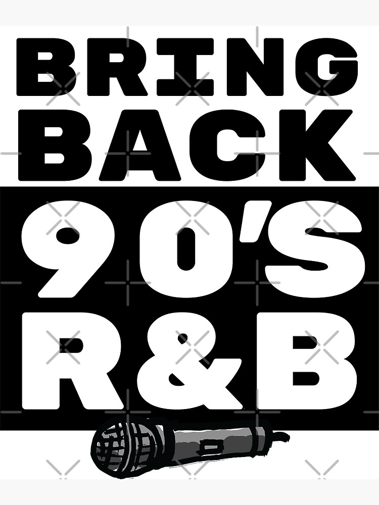 "R&B/RnB Gift - 90s Music Lover Art - Rnb Fan with Microphone ...