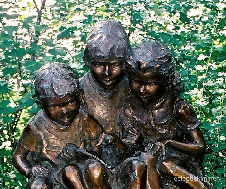 "Three Kids Statue" by eclectickimmer | Redbubble