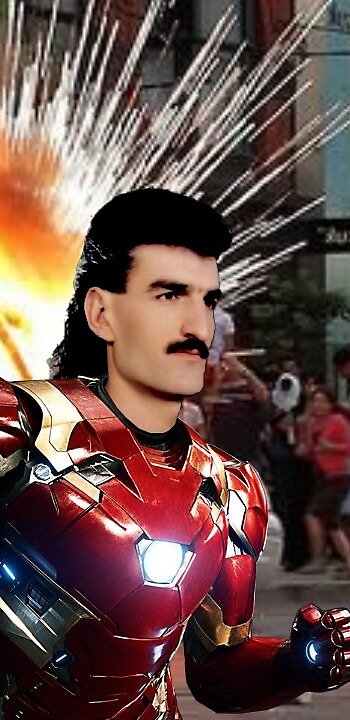 "The Invincible Mullet Man" by mon5trum | Redbubble