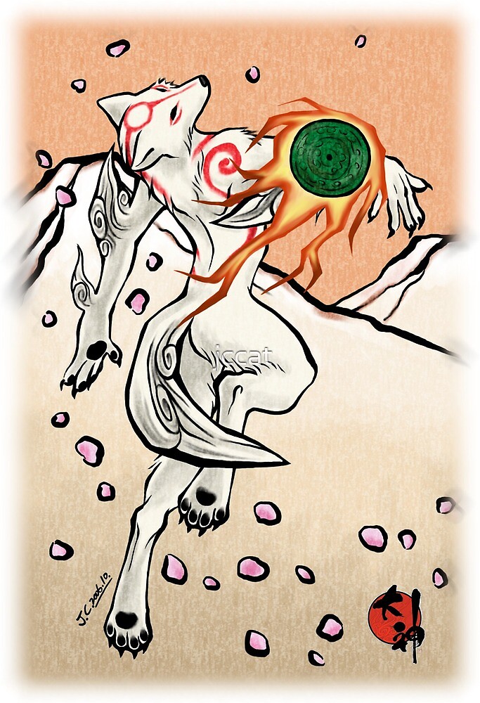 "Okami wolf anthro" by jccat | Redbubble