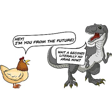 "T Rex Chicken Funny Dinosaur Quote Novelty Meme" iPad Case & Skin for ...