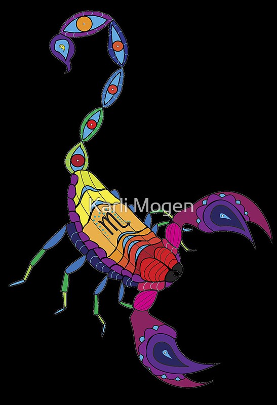 "Rainbow Scorpio Design | Scorpio Zodiac" by Karli Mogen | Redbubble
