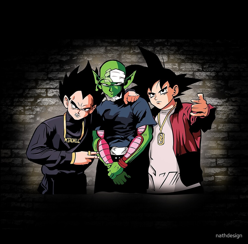 "Vegeta Piccolo Goku" by nathdesign | Redbubble