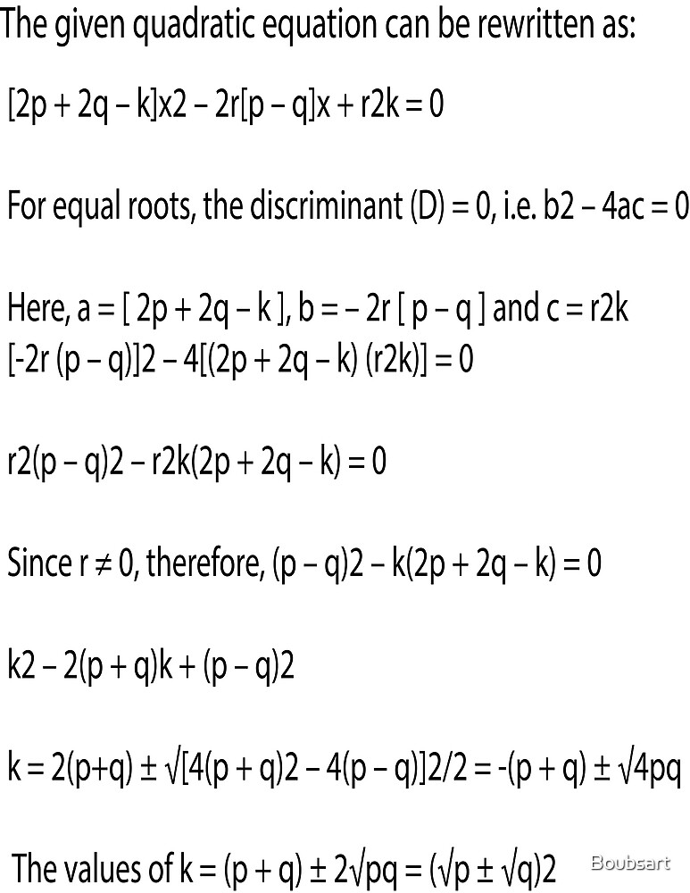 "Quadratic Formula mathematics t shirt, Quadratic Formula t shirt" by ...