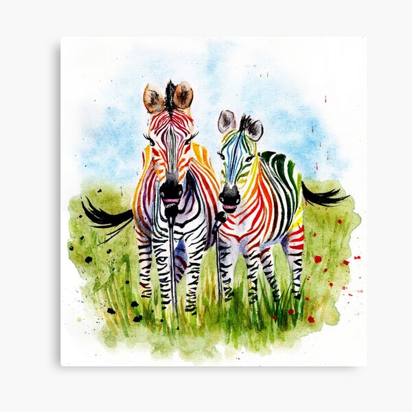 Rainbow Zebra Canvas Prints | Redbubble