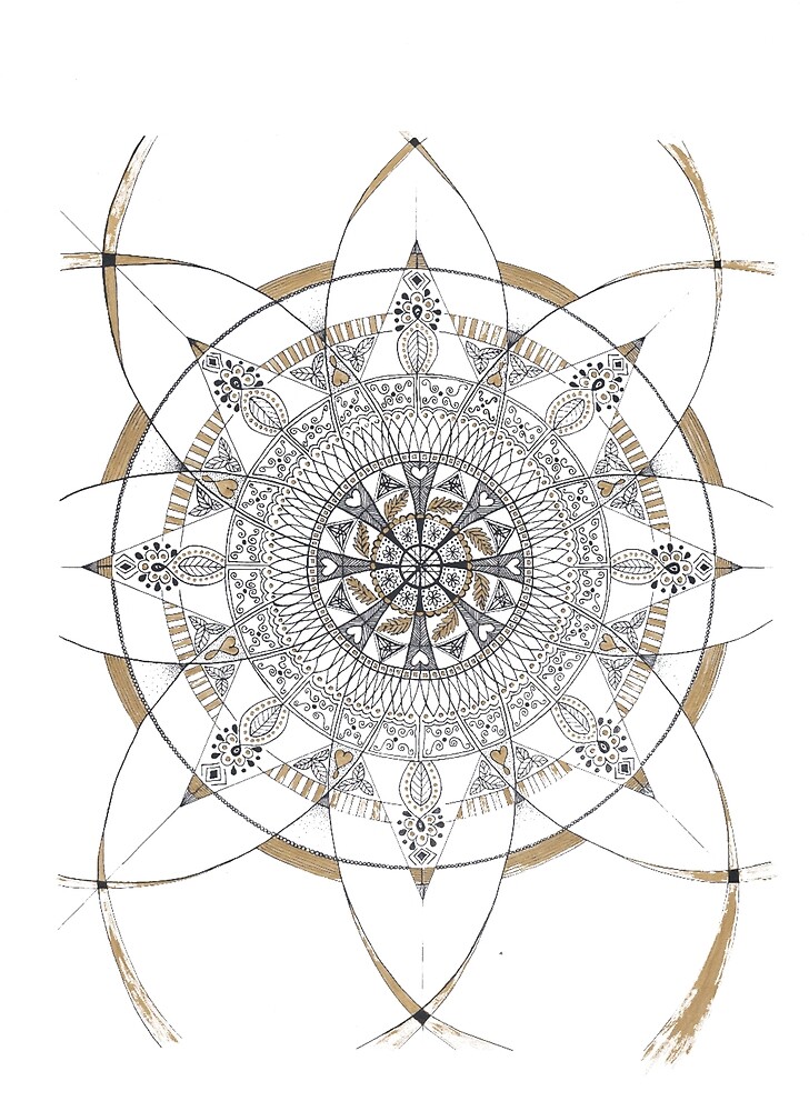 "C.Johnson Art Mandala" by cjohnsonart | Redbubble