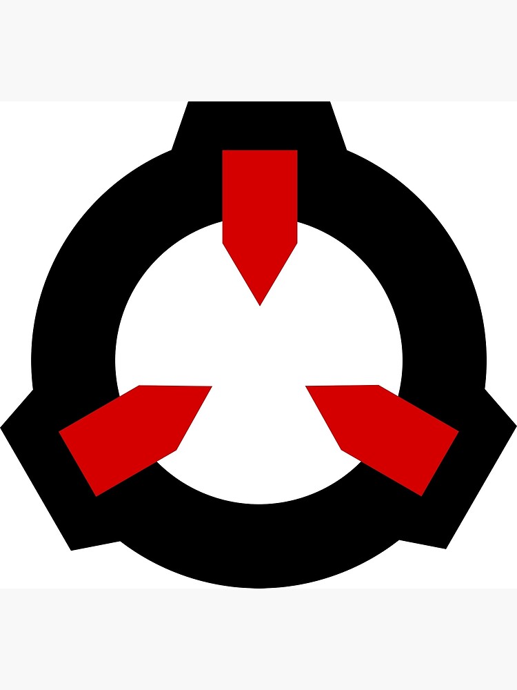 "SCP Minimal Logo: Red on Black" Poster by CicelyLander | Redbubble
