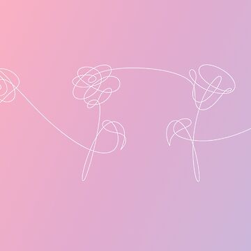 "Love Yourself album flowers gradient design BTS" Mouse Pad for Sale by ...