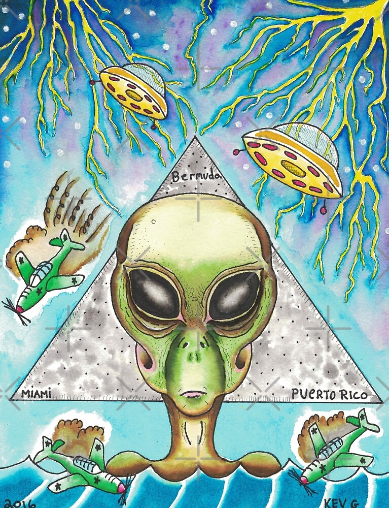 "BERMUDA TRIANGLE - Art By Kev G" by ArtByKevG | Redbubble