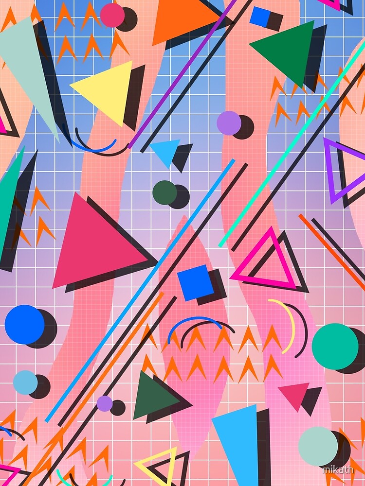 "80s pop retro pattern 2" Graphic T-Shirt by mikath | Redbubble