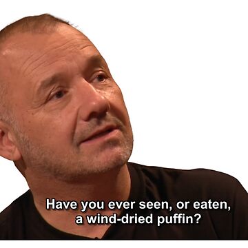 "Taskmaster Bob Mortimer Wind-Dried Puffin" Mouse Pad for Sale by ...